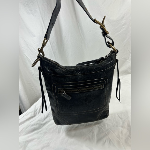 Coach | Bags | Genuine Vintage Coach Black Leather Slim Hobo Shoulder ...